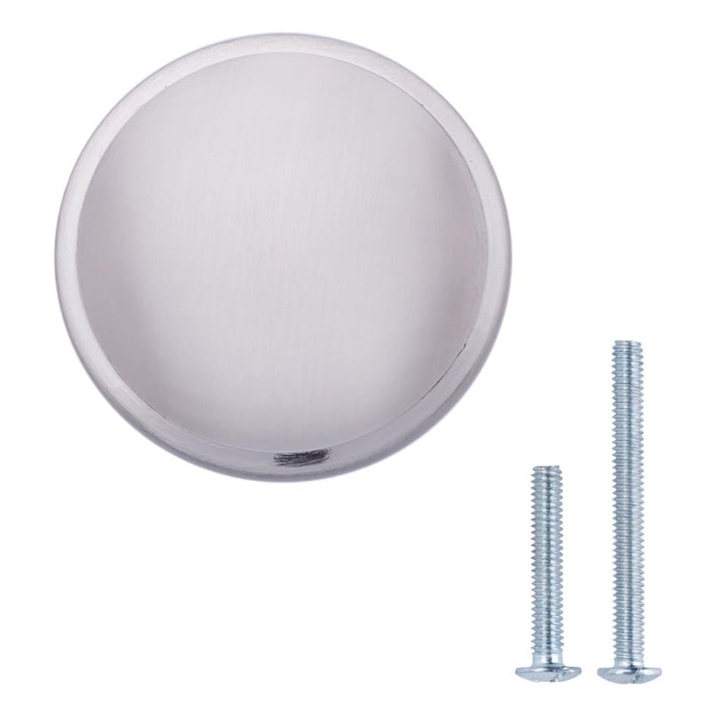 10 Pack Cabinet knobs, Silver Kitchen Cabinet Knobs 1.19-inch Diameter Handles Knobs for Drawers ...