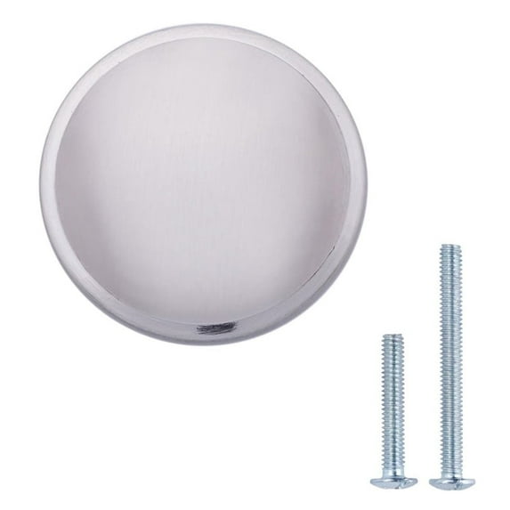 10 Pack Cabinet knobs, Silver Kitchen Cabinet Knobs 1.19-inch Diameter Handles Knobs for Drawers ...
