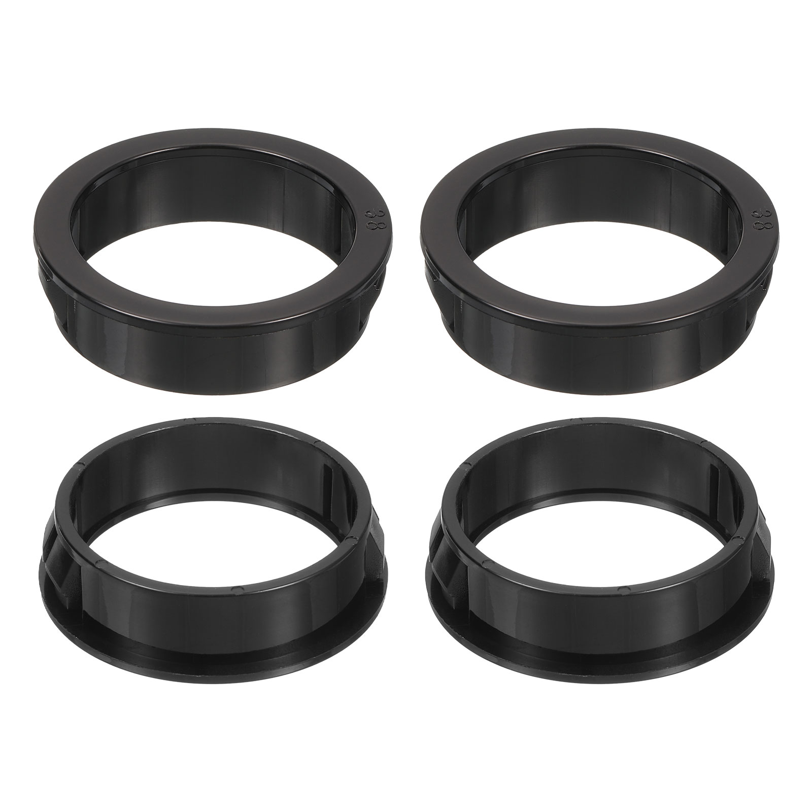 10 Pack Cable Snap Bushing Grommet, 1-1/2" Mounting Dia Black Round ...