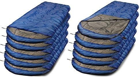 10 Pack of Camping Lightweight Sleeping Bags – 3 Season Warm & Cool ...