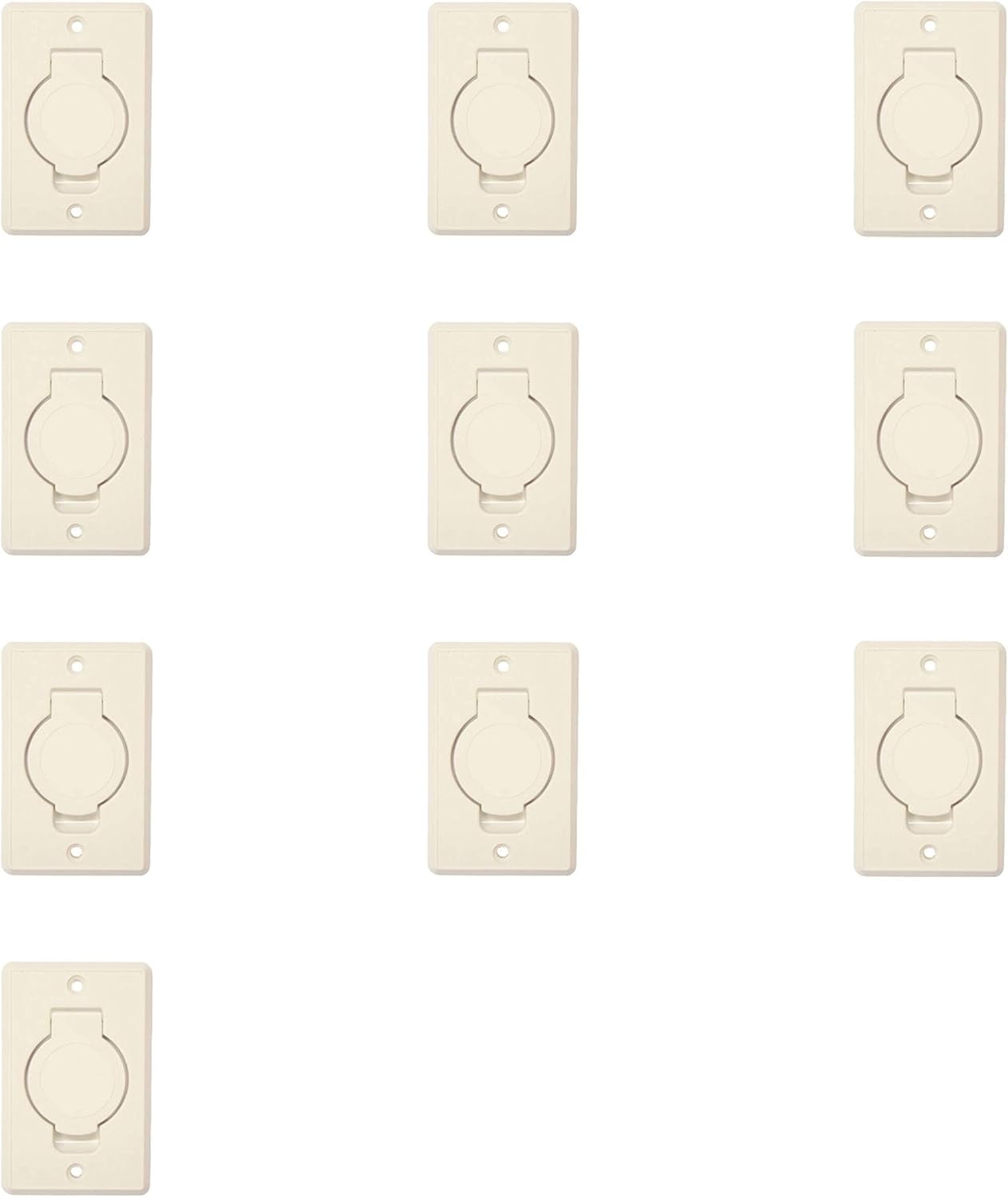 (10 Pack) Central Vacuum White Inlet Valves for Beam Central Vacuum ...