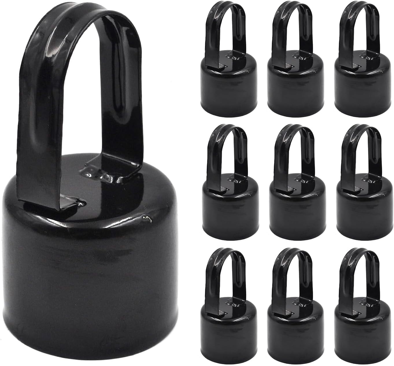 (10 Pack) Chain Link Fence Loop Caps, 2"(1-7/8" OD) x 1 3/8" Eye Top ...