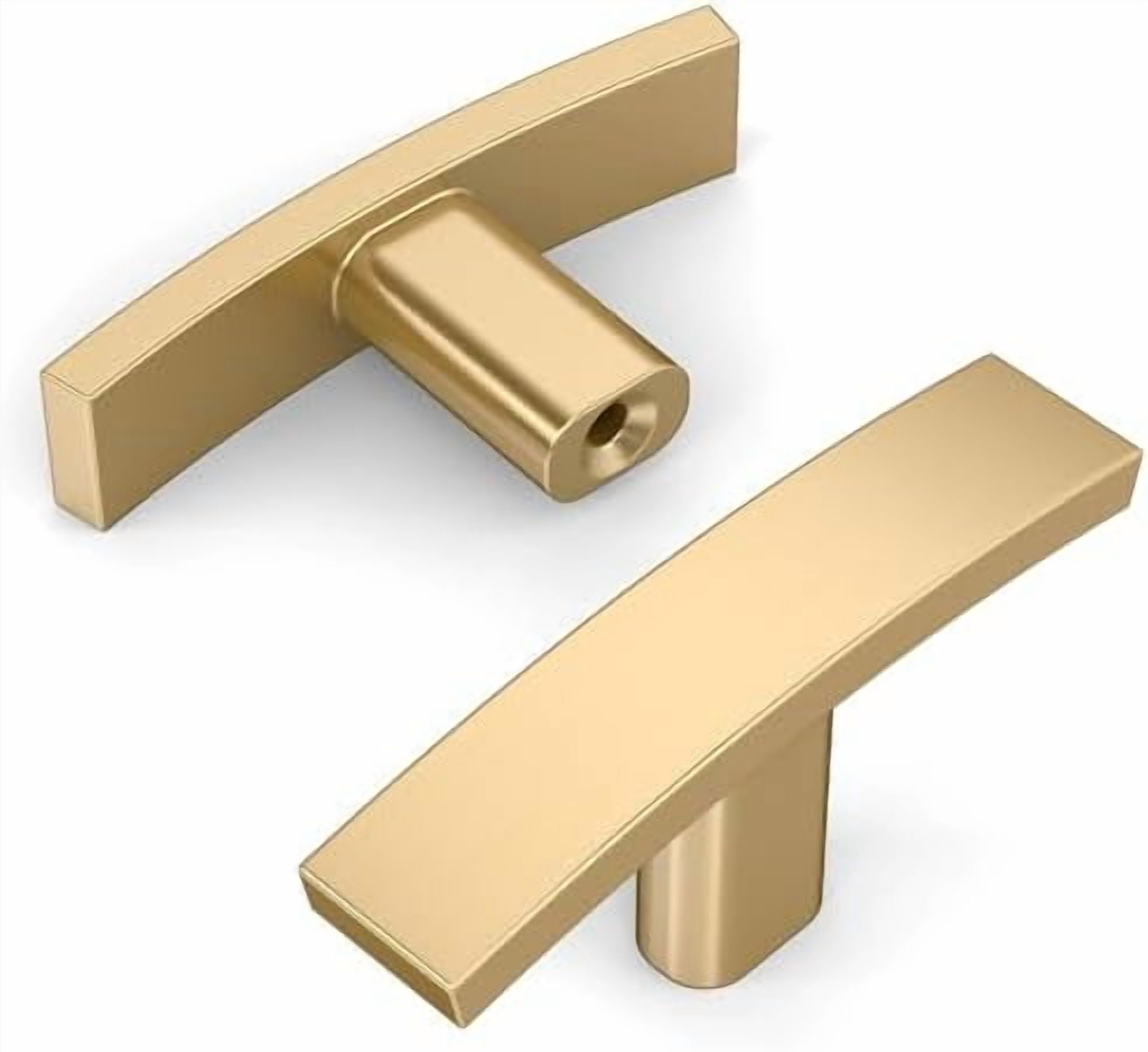 10 Pack Champagne Bronze Cabinet Knobs Single Hole Cabinet Handles 2 ...