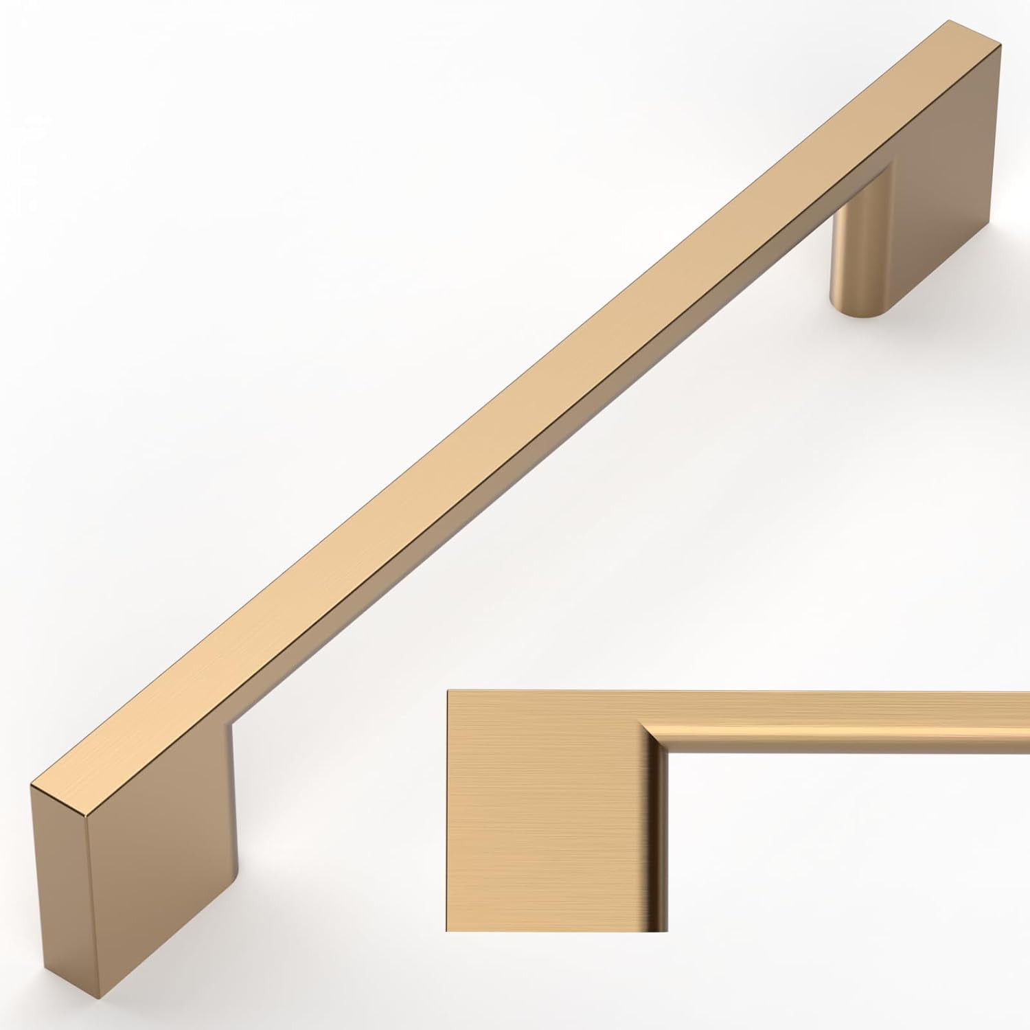 10 Pack Champagne Bronze Cabinet Pulls 5 Inch Hole Centers Kitchen ...