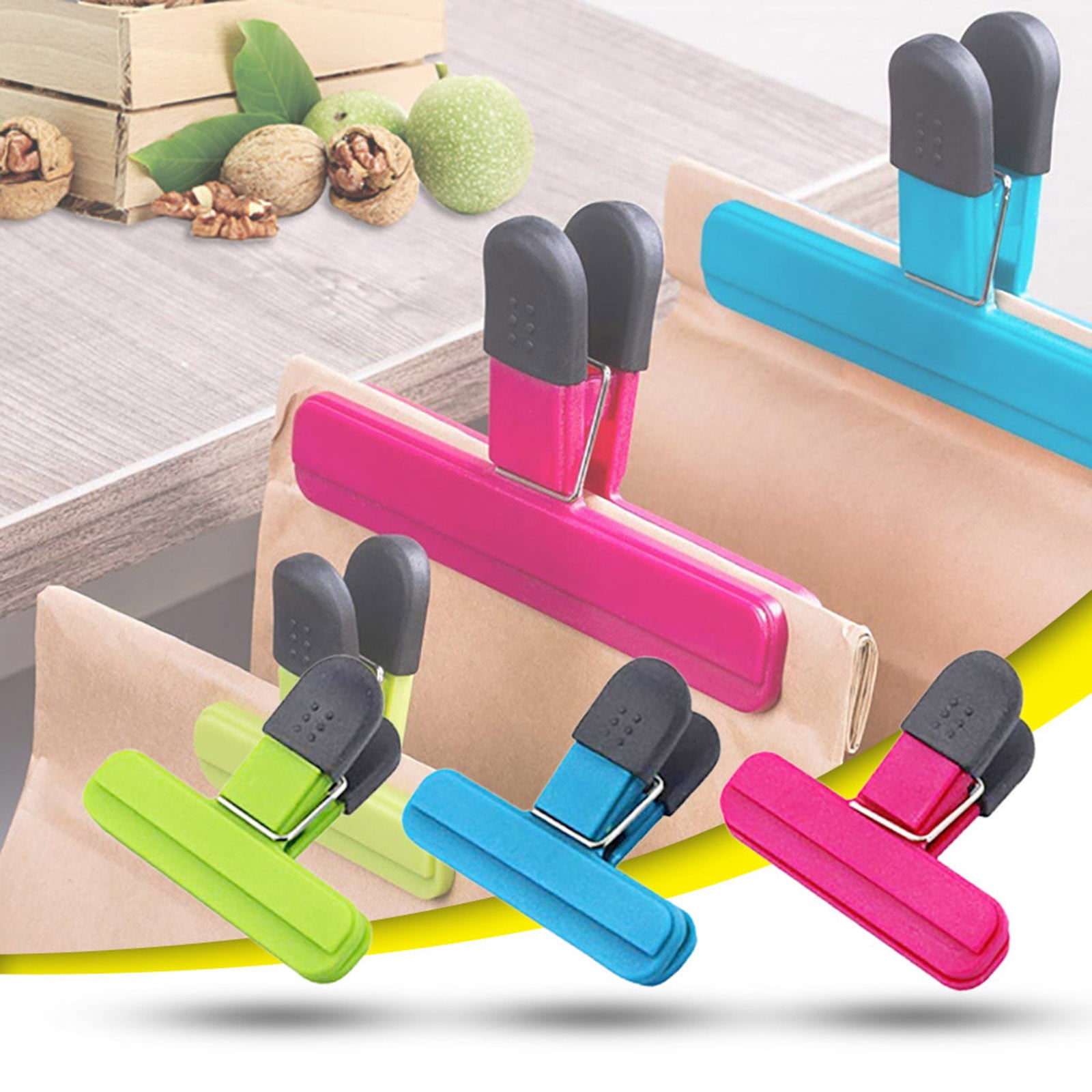 10-Pack Chip Bag Clips Set - Heavy Duty Sealing Clamps for Snack ...