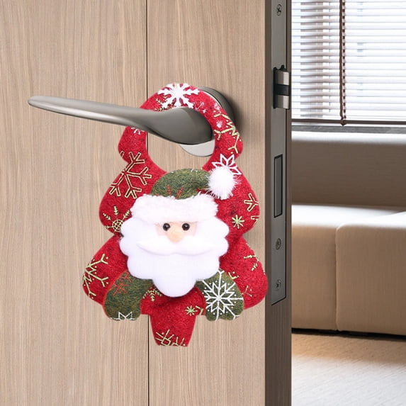 10 Pack Christmas Hanging Decorations Set Featuring Santa Snowman And ...