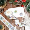 10 Pack Christmas Optical Maser Snowman Round Christmas Decoration ...