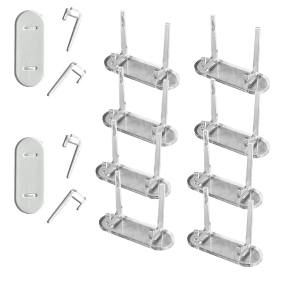 10 Pack Clear Acrylic Display Stand Easel Holder, Small Size Desktop ...