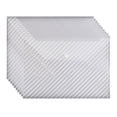 10 Pack Clear Document Folders Plastic Envelopes with Snap Button for ...