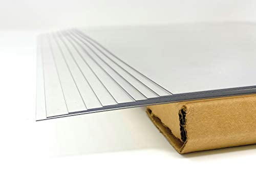 10 Pack Clear PETG Sheets - 0.02" (20 Mil) - 12 inches x 12 inches - 10 ...