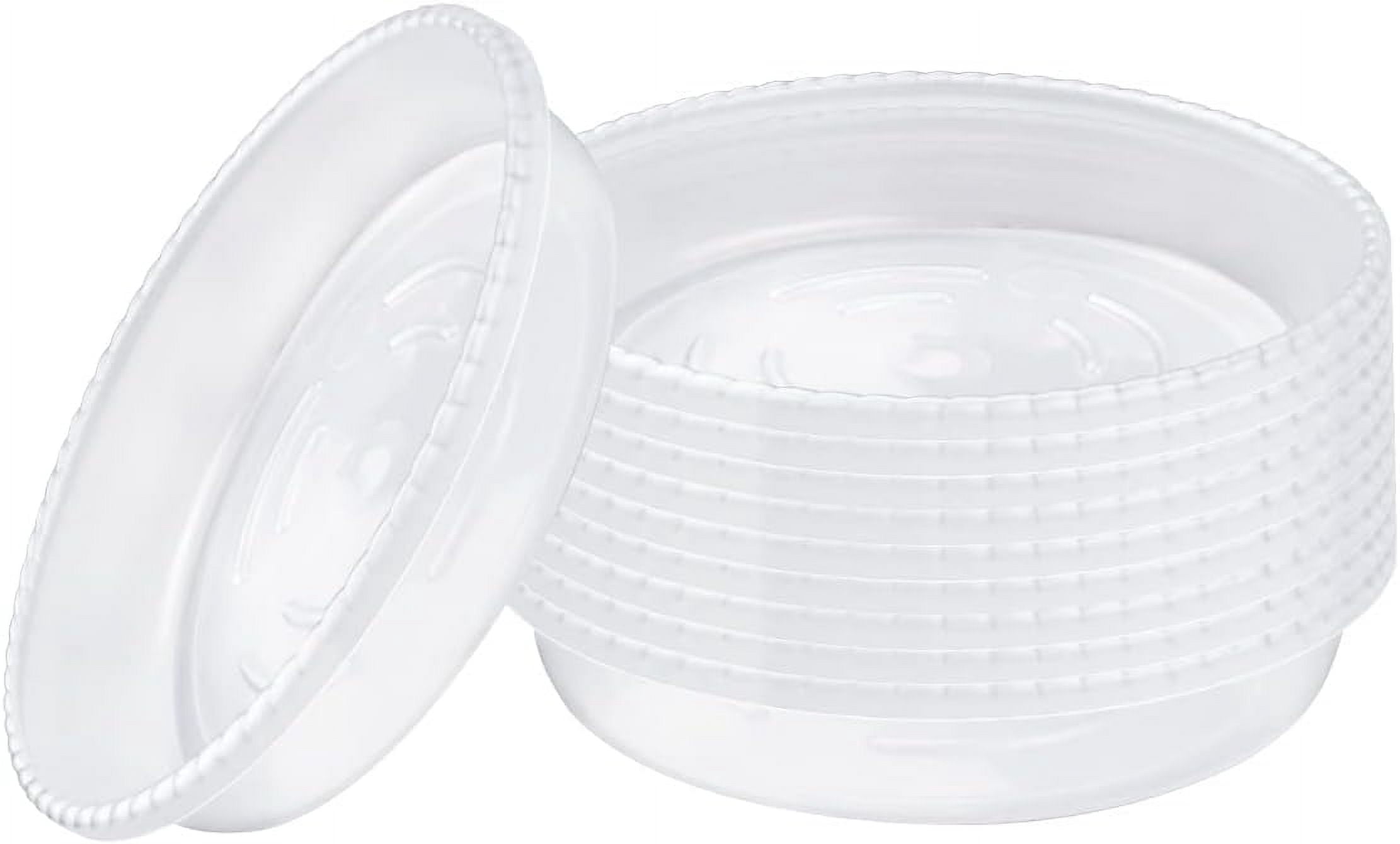 10 Pack Clear Plastic Plant Saucer, Durable Plant Trays Flower Plant ...