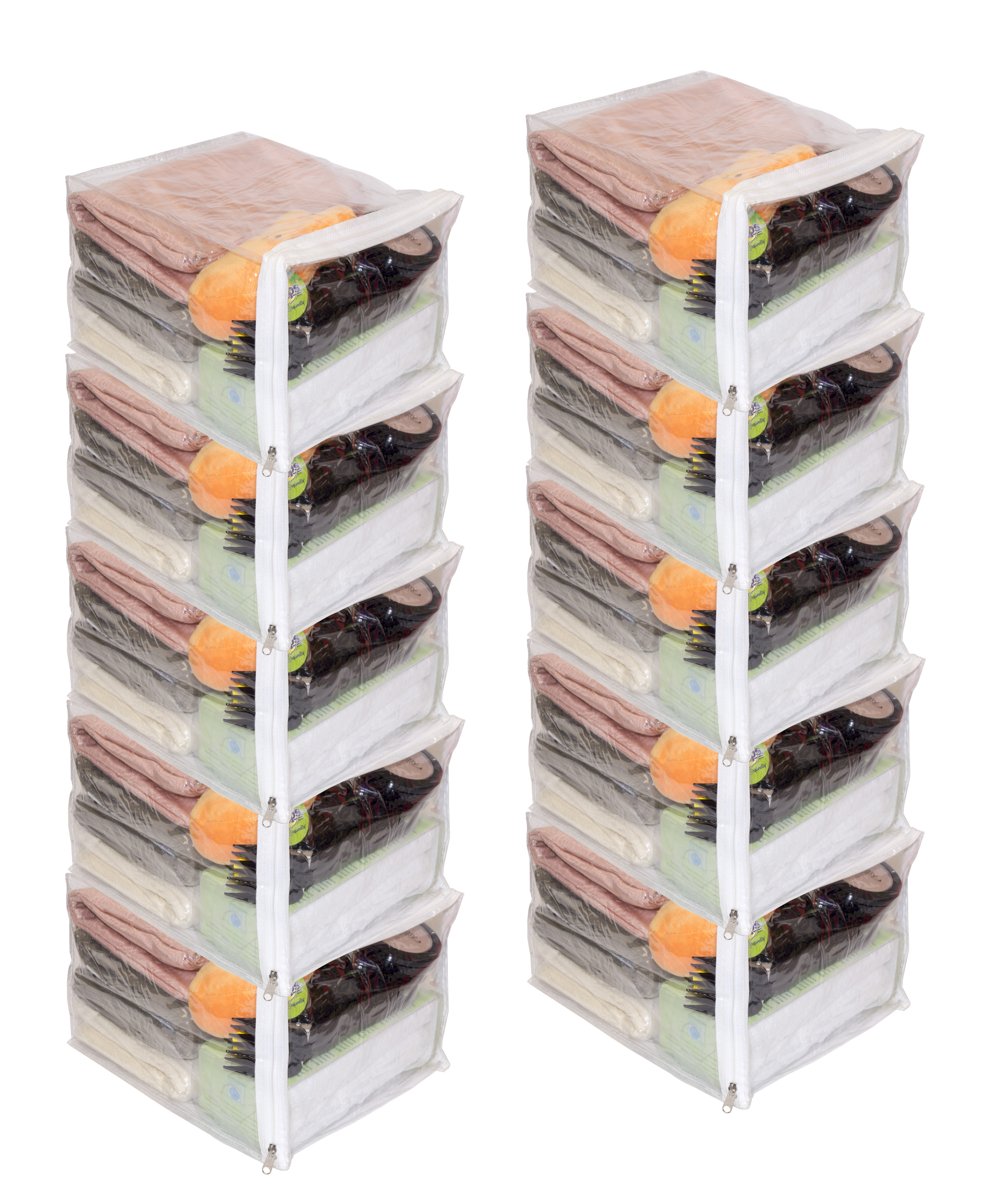 10-Pack Clear Vinyl Zippered Storage Bags 9 x 11 x 7 Inch - Walmart.com