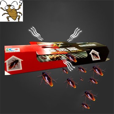 bugmd Cockroach Catcher 2 Pack, 24 Roach Traps with Bait, Sticky Glue ...