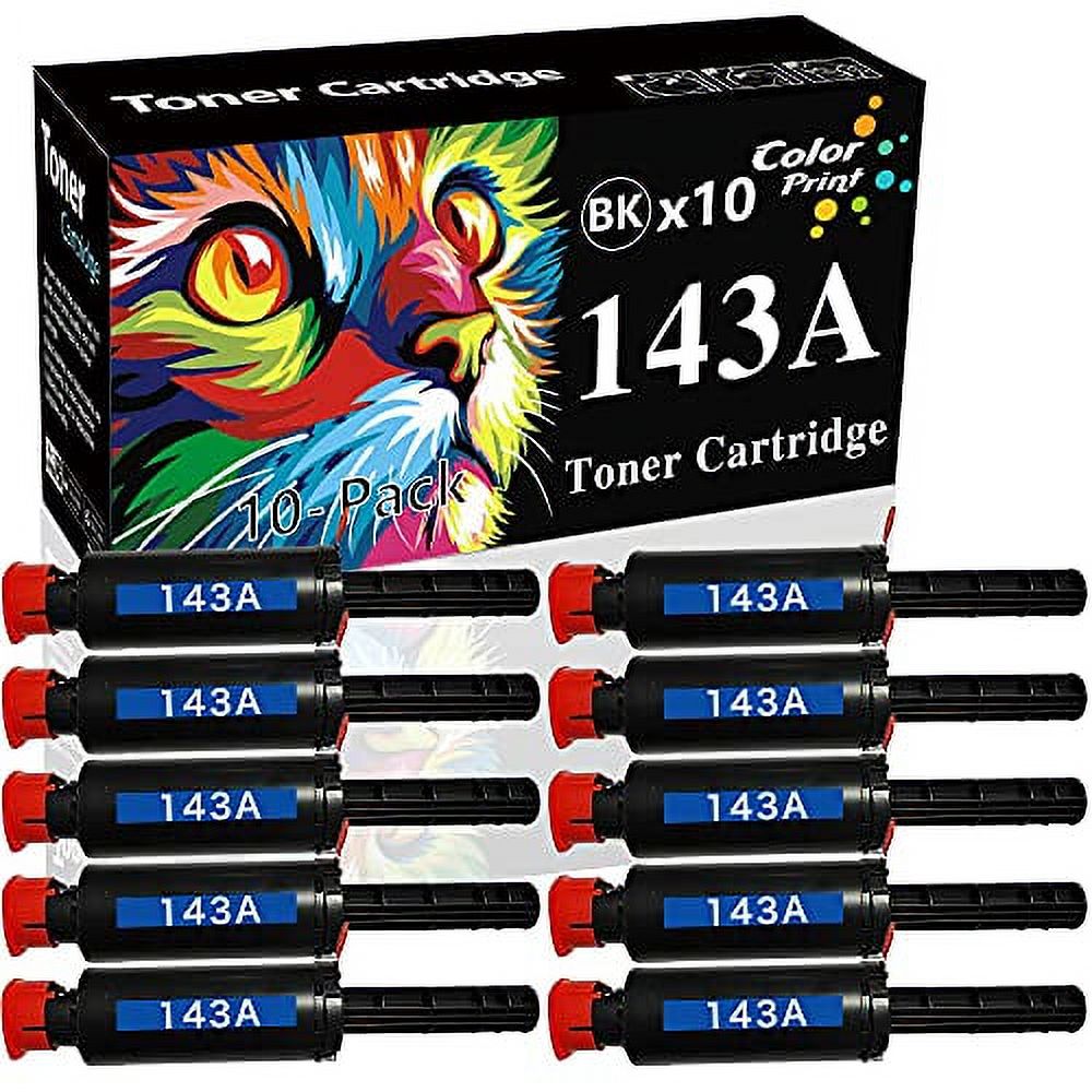 10-Pack ColorPrint Compatible 143A Toner refill kit Replacement for ...
