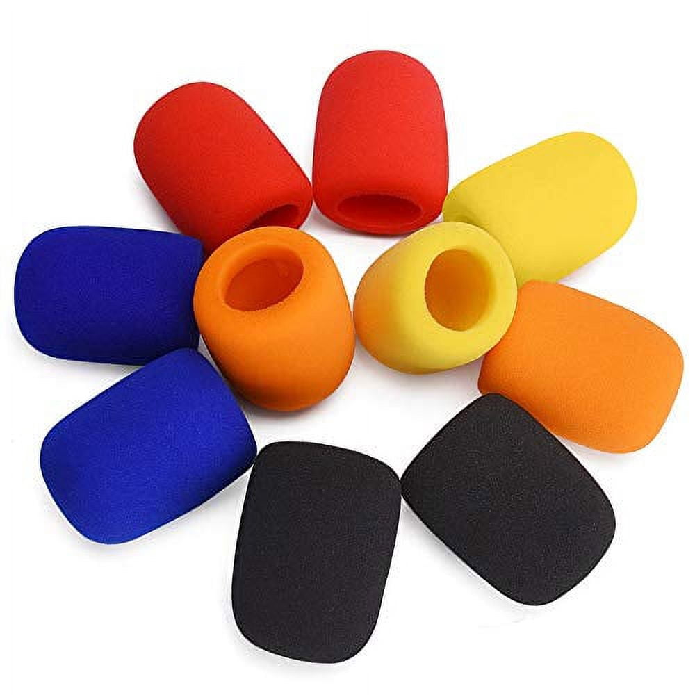 10 Pack Colorful Microphone Cover Handheld Stage Microphone Windscreen ...