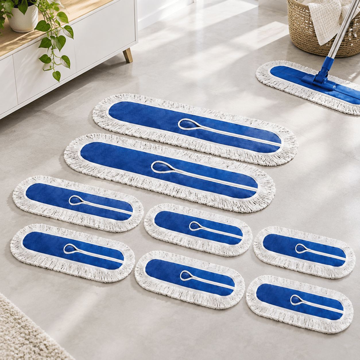 10 Pack Commercial Cotton Dust Mop Replacement Heads, 36in Long x 6.3in ...