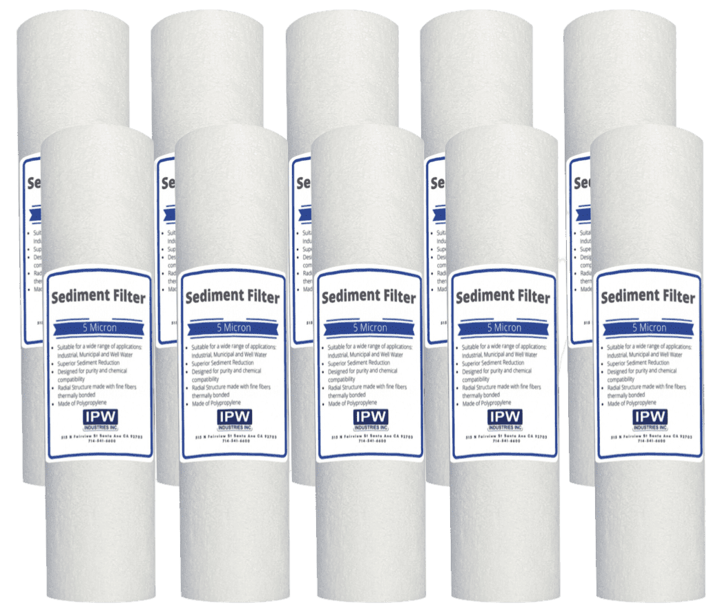 10-Pack Compatible for GE GXWH20S Polypropylene Sediment Filter ...