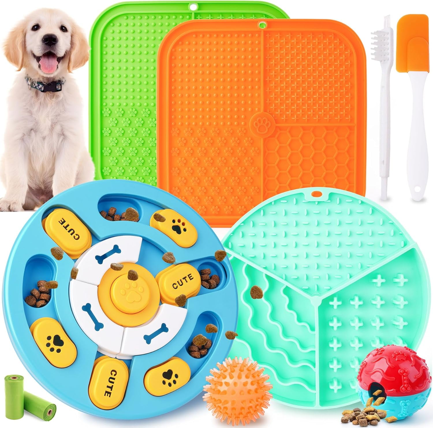 10 Pack Complete Dog Puzzle Toys Set-Enrichment Toys for IQ Training ...