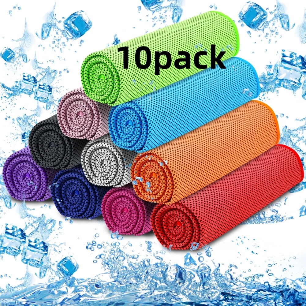 10 Pack Cooling Towels,Sweat Cooling Towels for Neck and Face ...