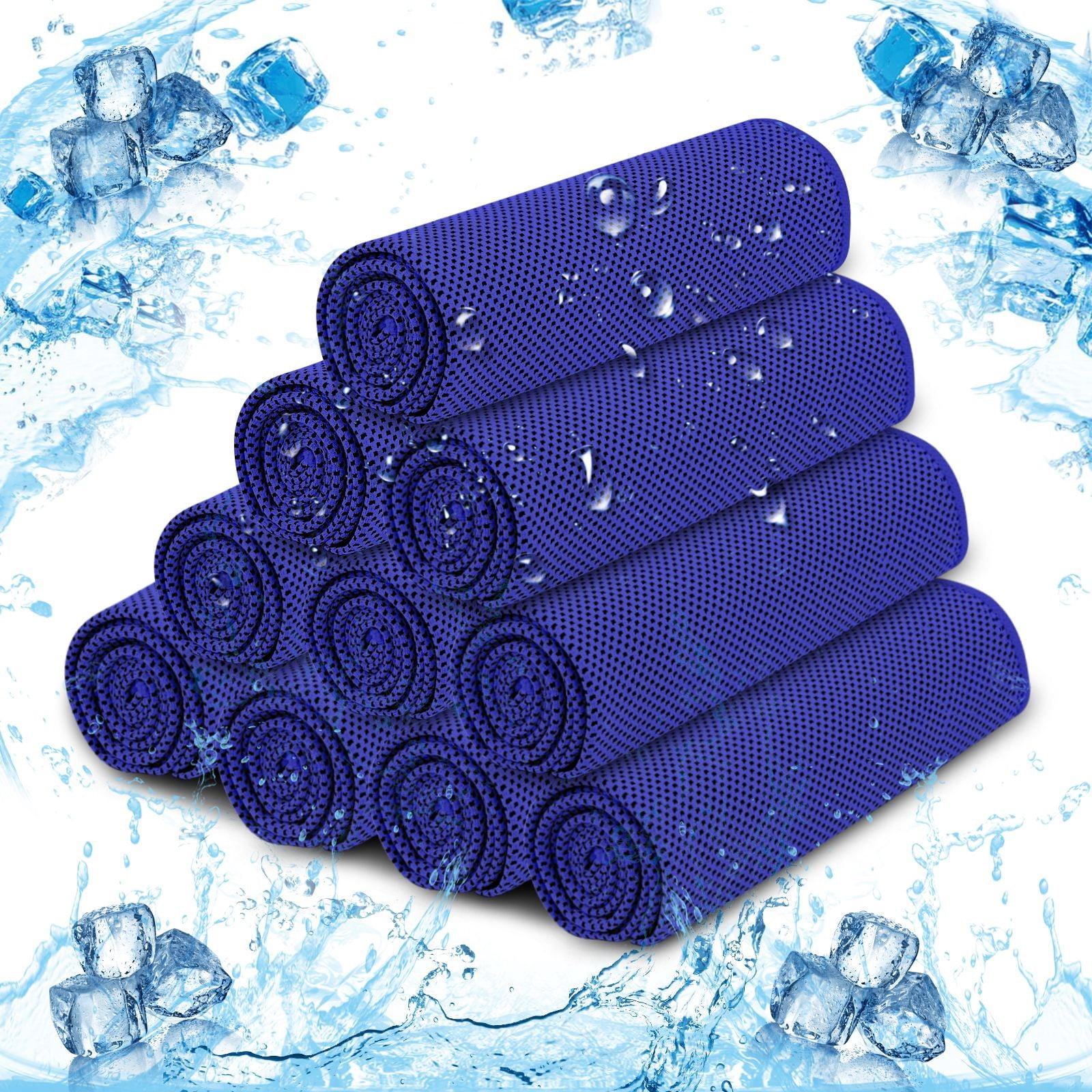 10 Pack Coolings Towel Microfiber Ice Towel Cold Sports Towel Neck And ...