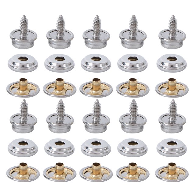 10-Pack Copper Tent Buckles - Screw Snap Fasteners for Fixing with 10mm ...