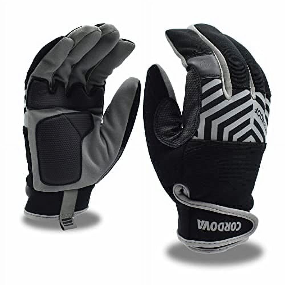 10-Pack of Cordova 99961 Synthetic Leather Palm Work Gloves, Padded ...