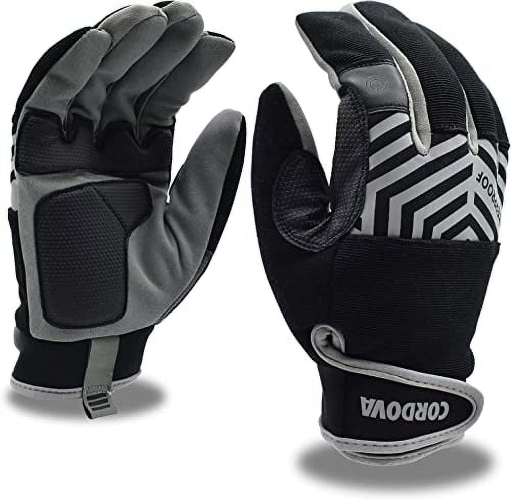 10-Pack of Cordova 99964 Synthetic Leather Palm Work Gloves, Padded ...