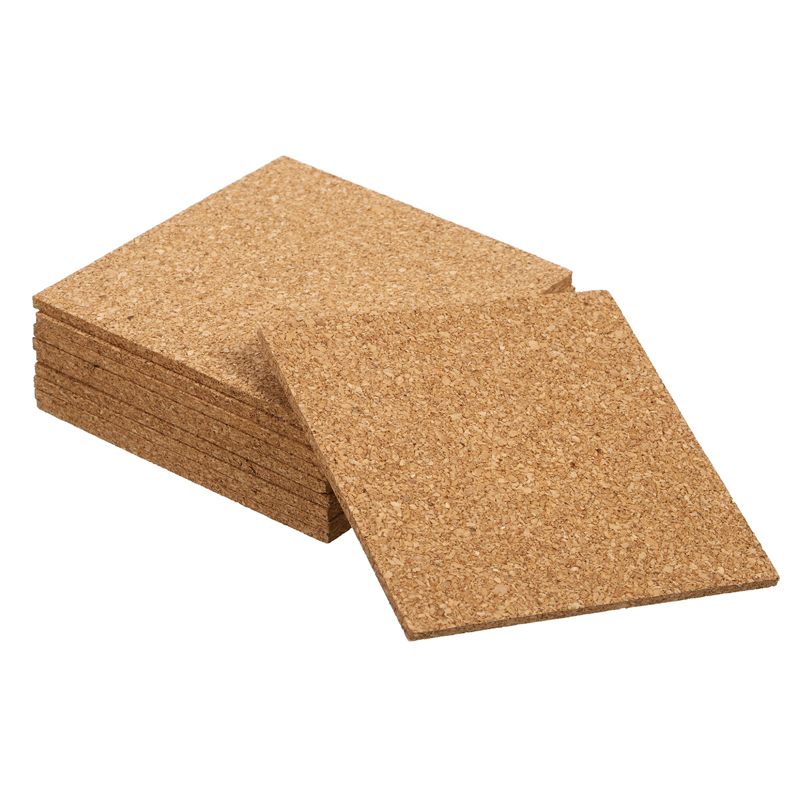 10 Pack Cork Trivet, 3.54"x3.54"x3" Squares Cork Mat Coaster Heat ...
