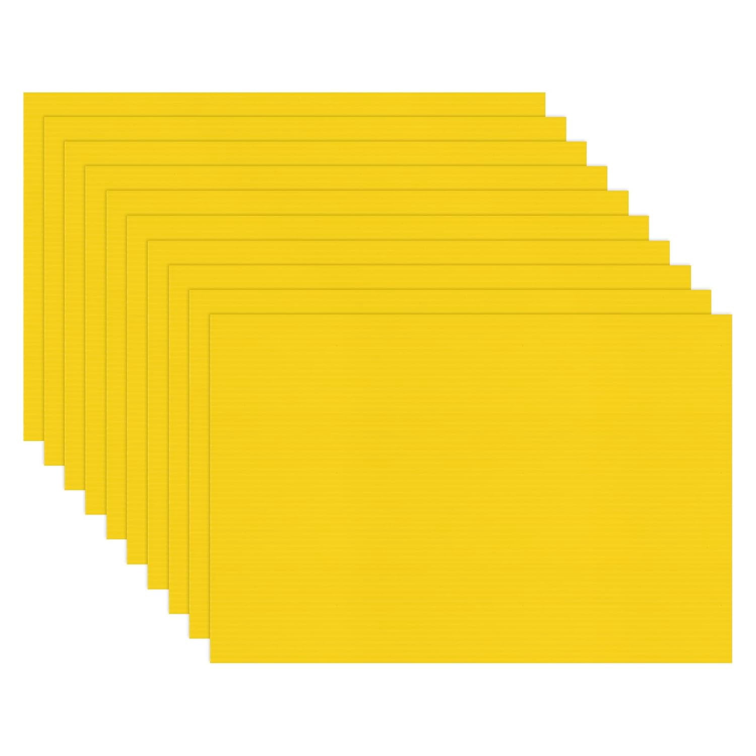 10-Pack Corrugated Plastic Sheets, 12 Inch x 18 Waterproof Blank Poster ...