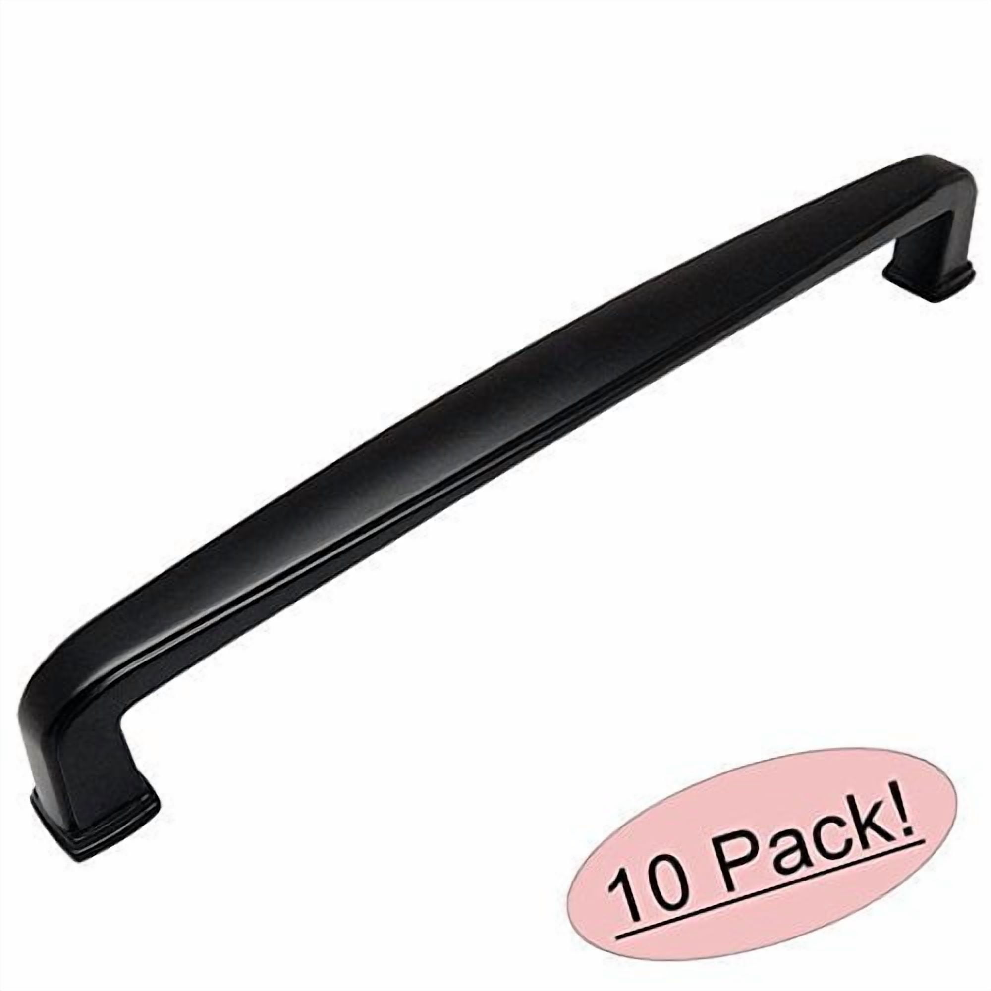 *10 Pack* Cosmas Cabinet Hardware Flat / Matte Black Pulls - #4392-192FB - Walmart.com