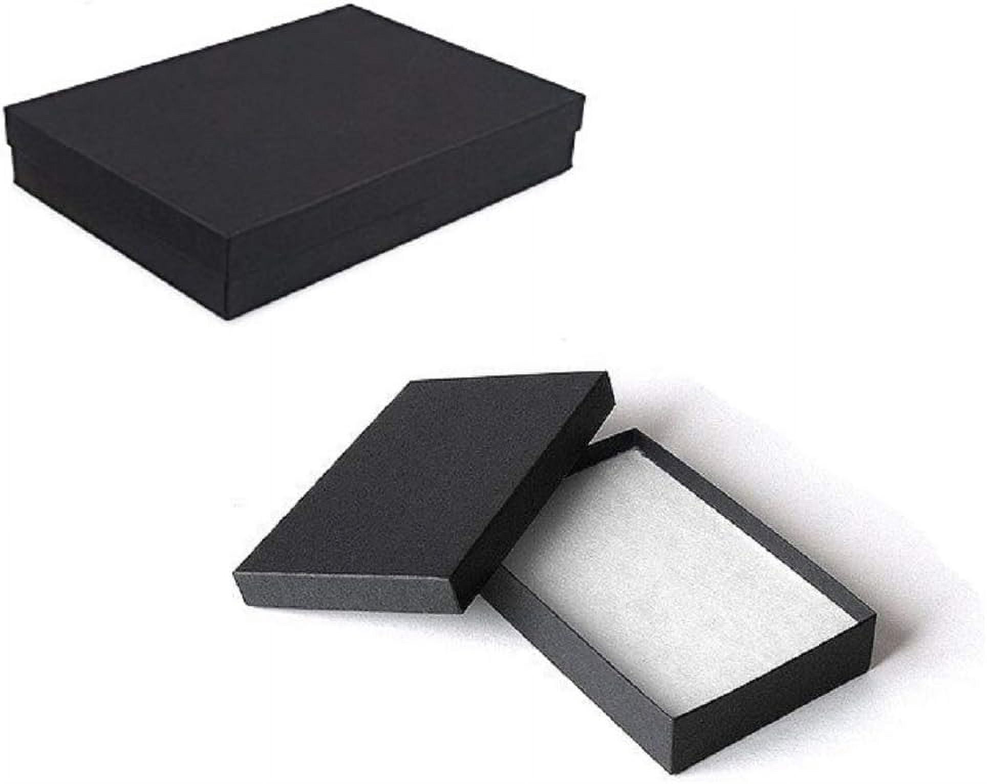 10 Pack Cotton Filled Matte Black Color Jewelry Gift and Retail Boxes 5 ...