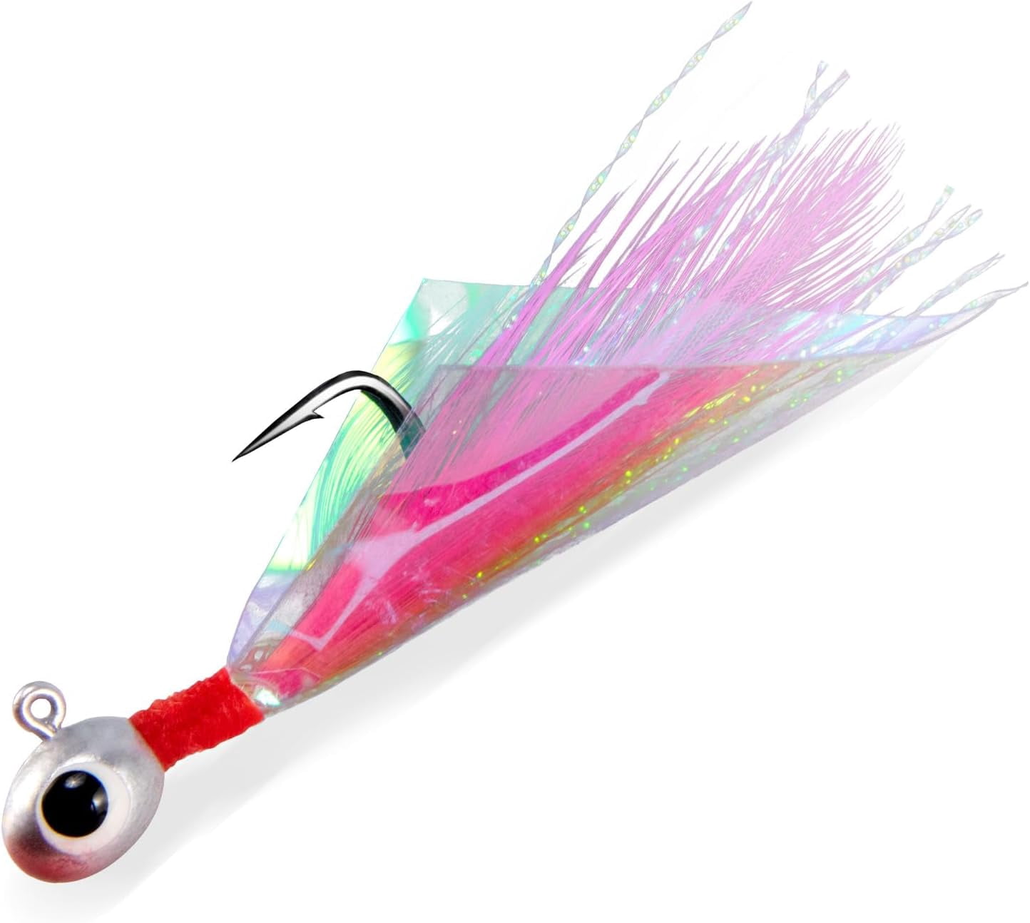 10 Pack Crappie Jig Marabou Jig Heads Hand-Tied for Crappie/Panfish ...