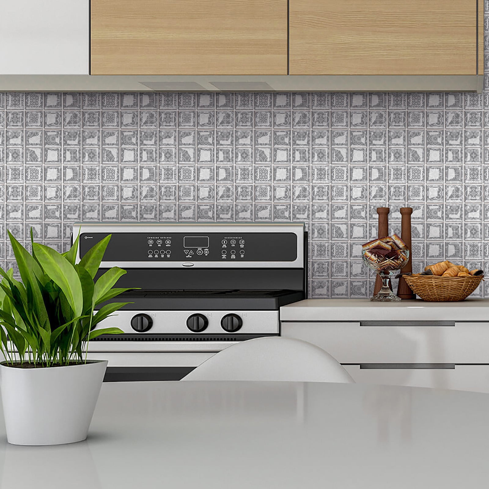 10-Pack Crystal Tile Stickers | Self-Adhesive Wall Decals | 10x10cm to ...