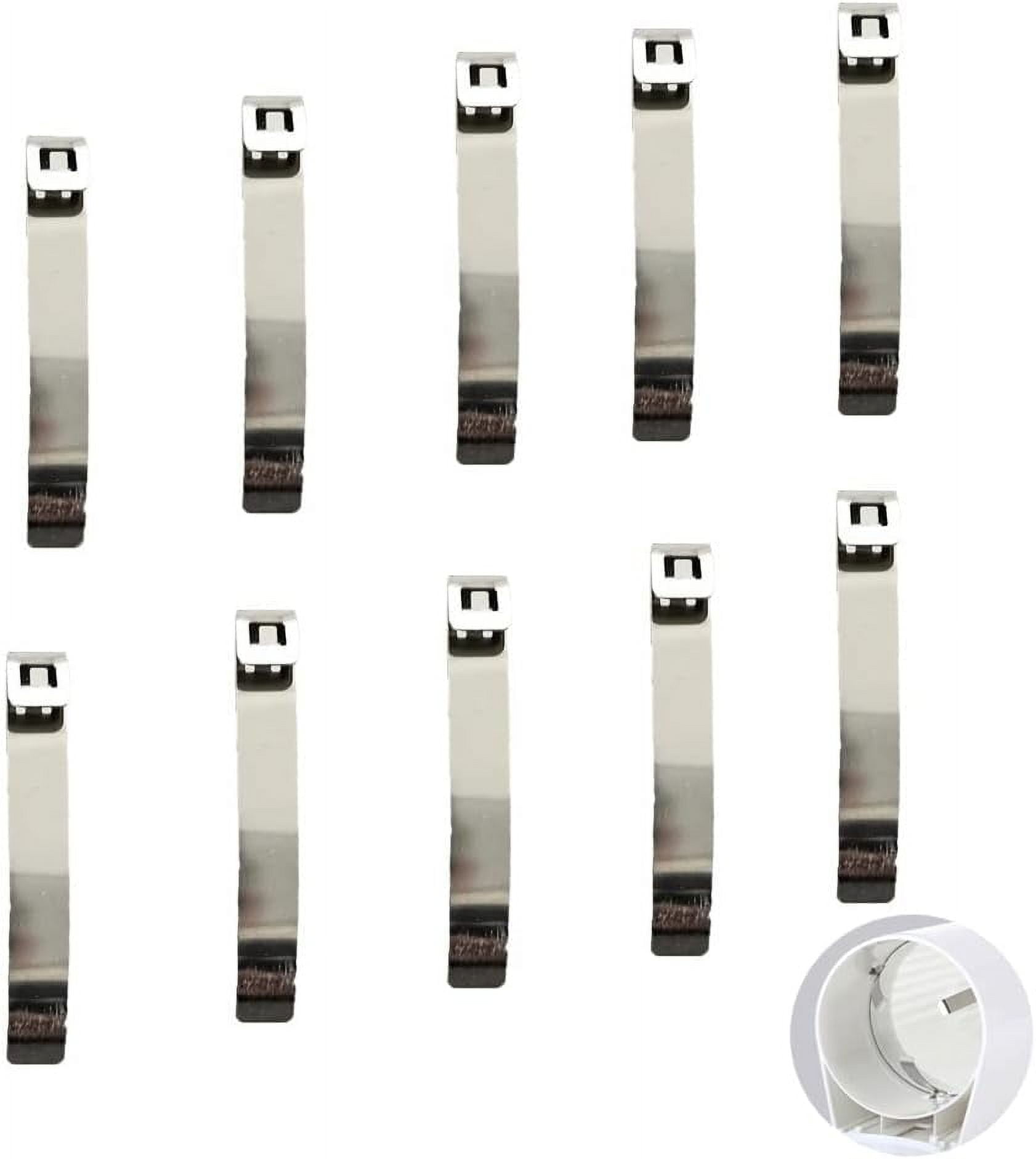 10 Pack Cup Dispenser Retainer Spring Replacement Stainless Steel Plate ...