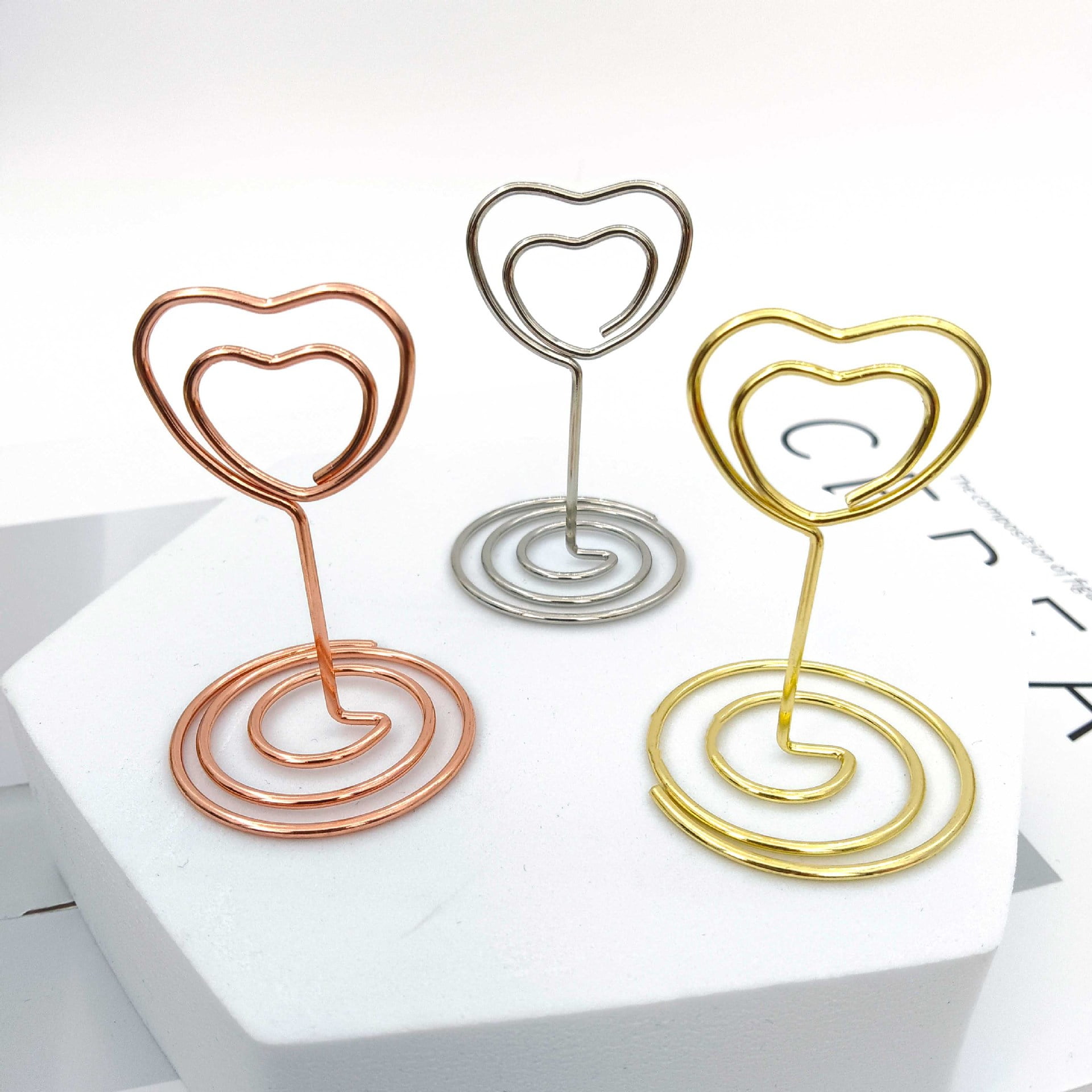 10 Pack Cute Shape Table Number Holders Place Card Holder Table Picture ...