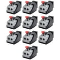 10-Pack DC Power Connectors Quick Screwless Connection, for LED & CCTV ...