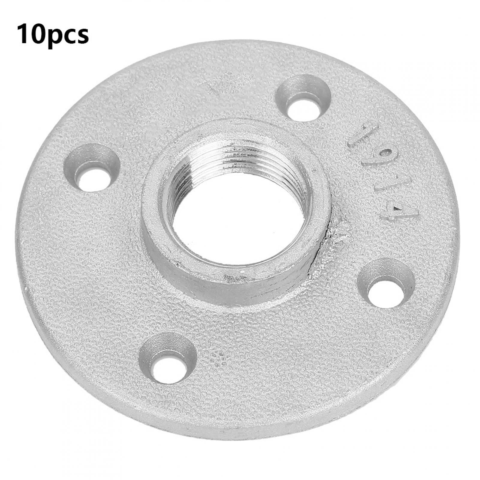 10 Pack DN20 Flange Base Hardware, 4 Holes, 3/4' British Screw Thread ...