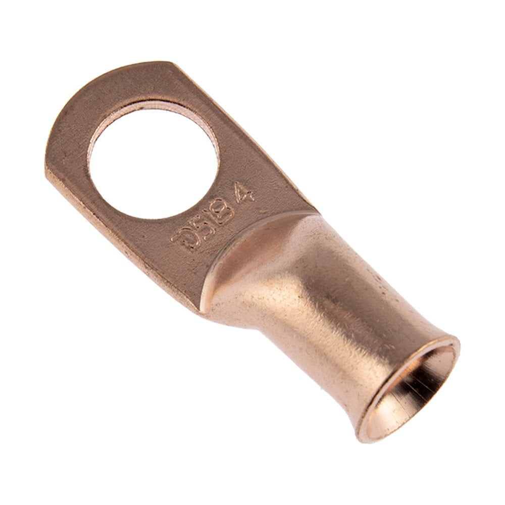 10 Pack DS18 4 Gauge Copper Ring Terminals Lug Car Audio Wire Connector ...