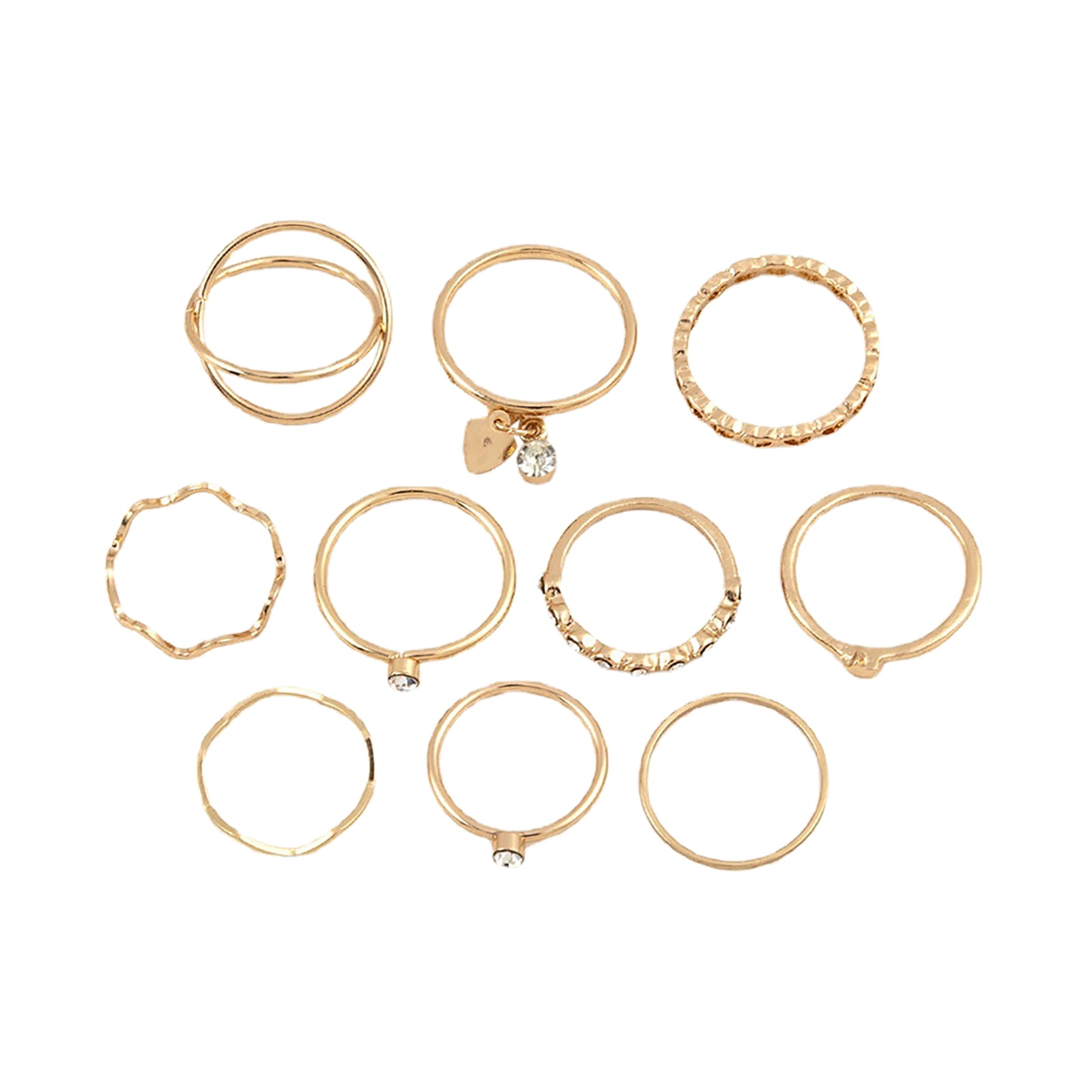 10 Pack Delicate Rings for Women Gold Rings Set For Women Vintage ...