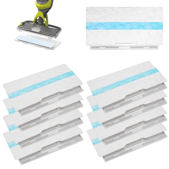 10 Pack Disposable Hard Floor Mop Pads, Replacement Cleaning Pads Stick ...