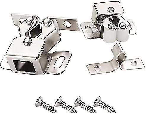 10 Pack Double Roller Door Catches with Screws for Cabinets Secure ...
