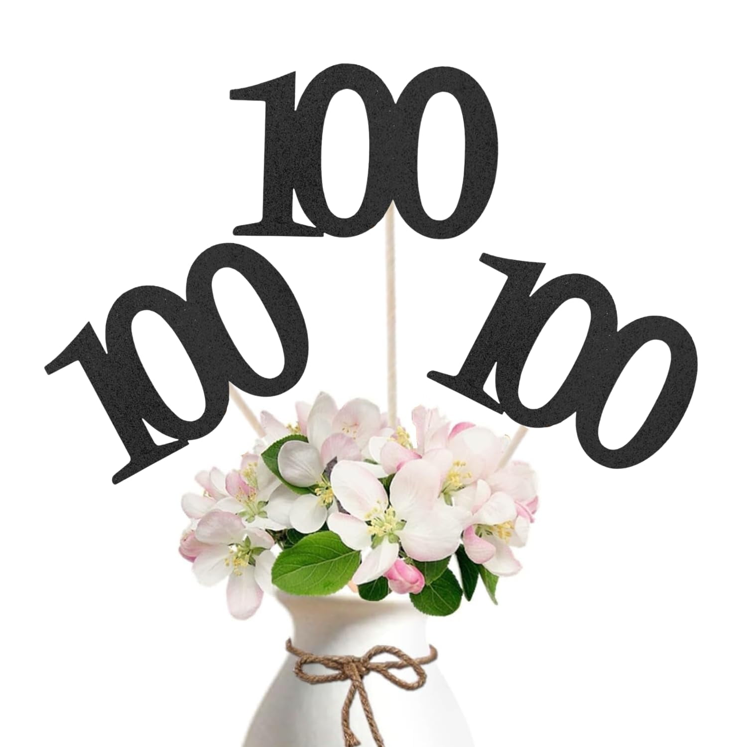 10-Pack Double Sided Glitter 100th Birthday MDH1Anniversary Sticks ...