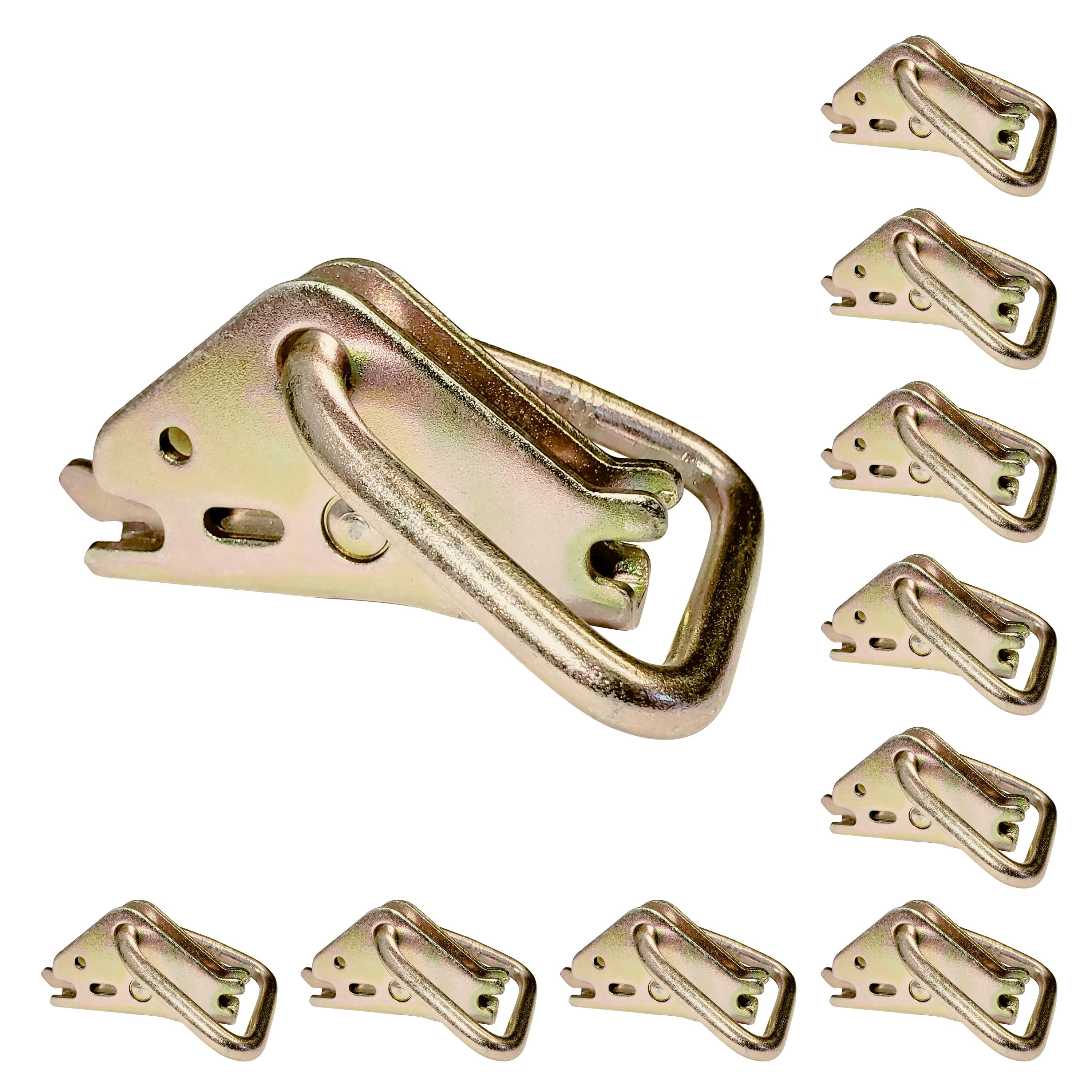 10 Pack E Track 2" D Ring Tie Down Fitting for Enclosed Trailer Tie ...