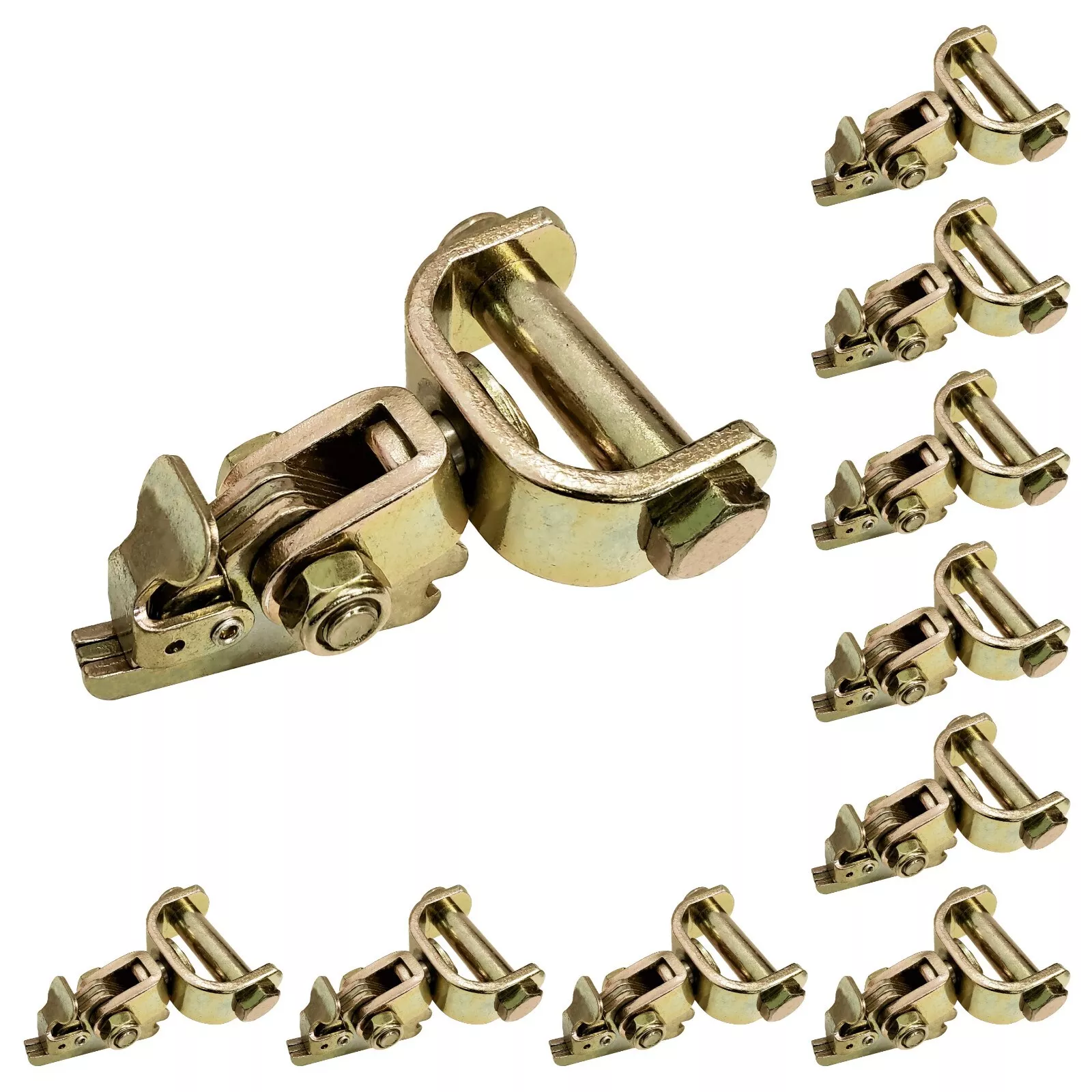 Mega Cargo Control 10 Pack Heavy Duty E-Track Swivel Idler Tie-Down ...