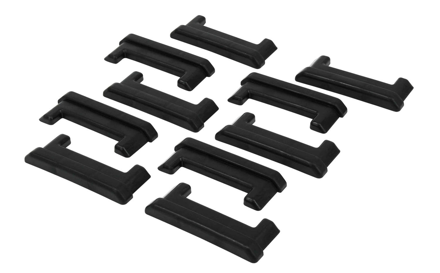 (10 Pack) E-Track Rail End Caps for Horizontal E Track | Black Plastic ...