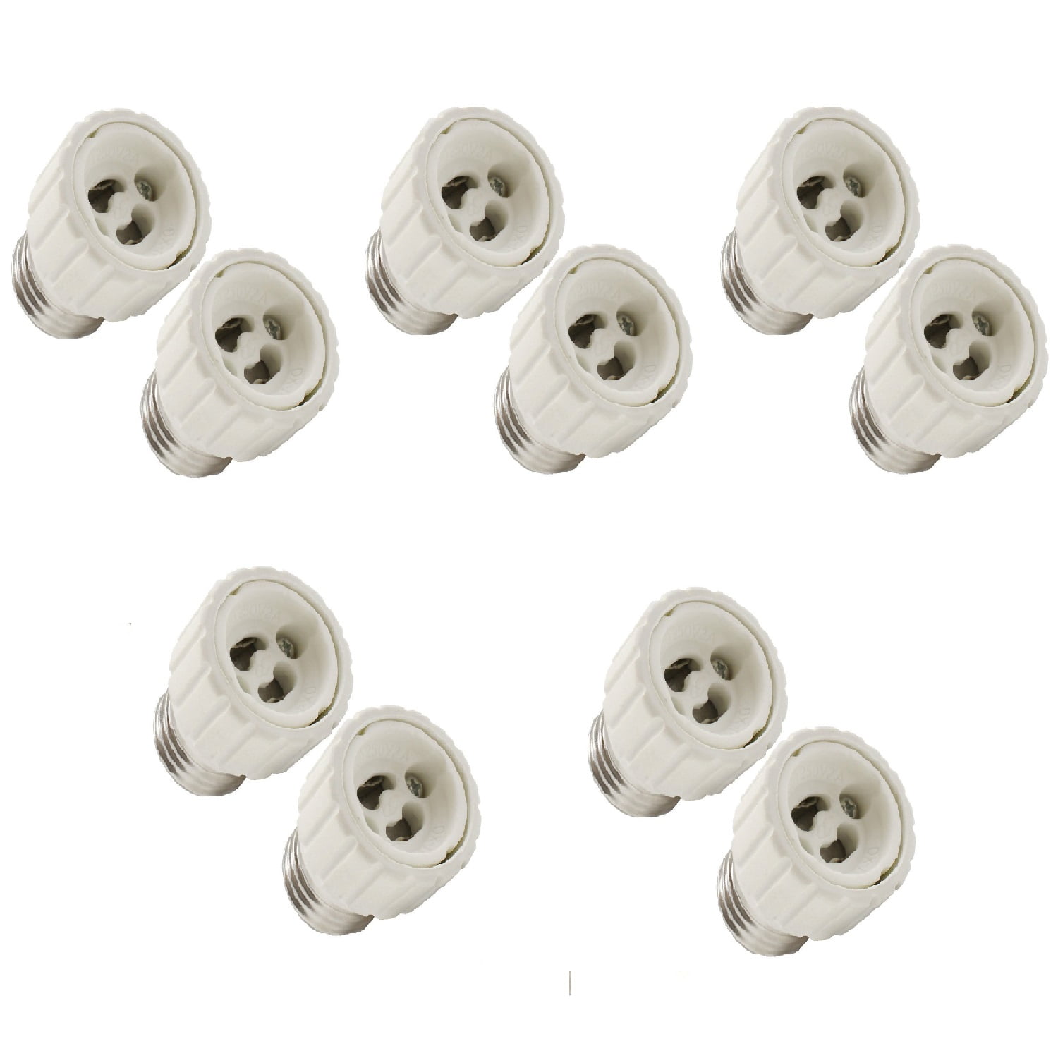 TORCHSTAR 10 Pack E12 to E26/E27 Plug Adaptor Screw-in Bulb Base ...