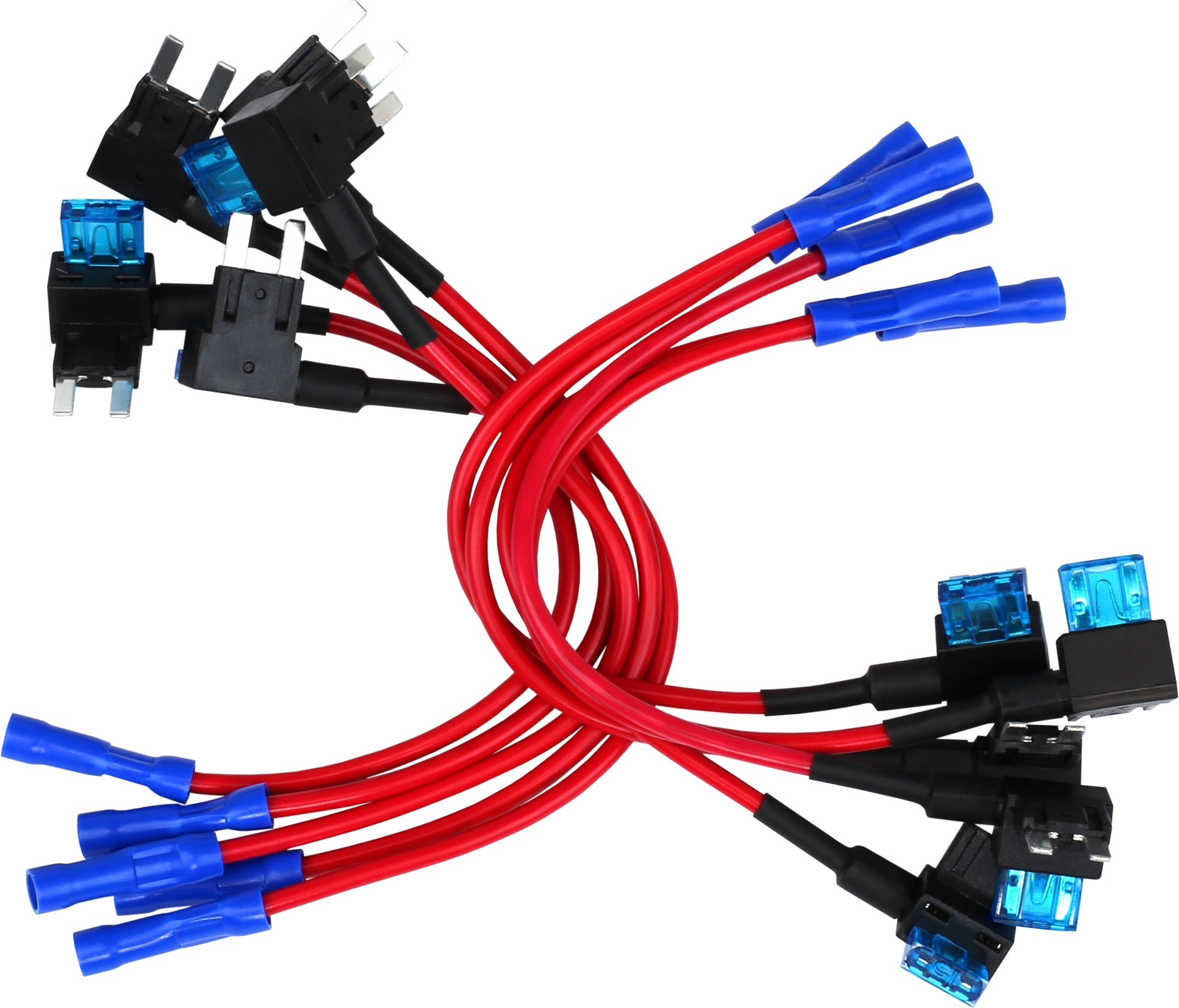 Unique Bargains 1 Set 7.5A Mini Blade Stye Fuse 12 AWG Fuse Holder 12 ...