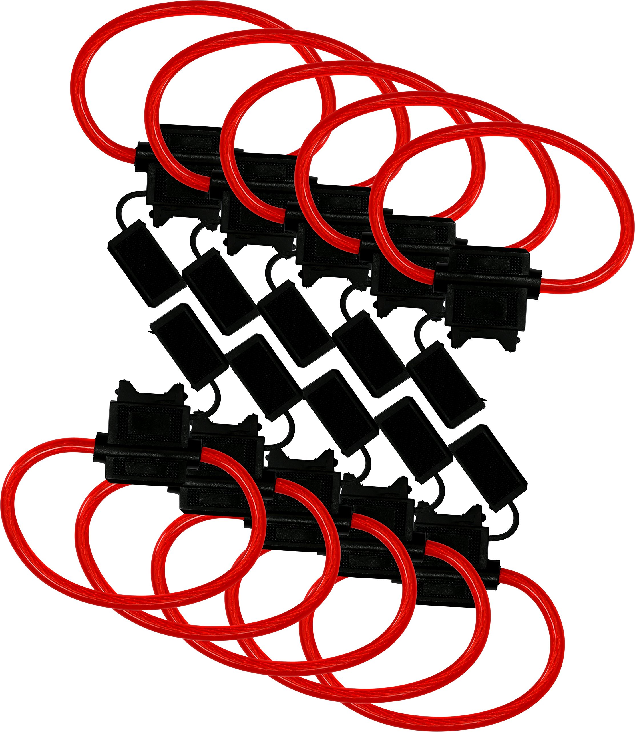 In-Line Waterproof Auto Mini Blade ATC 10A/15A/30A/40A Fuse Holder with ...