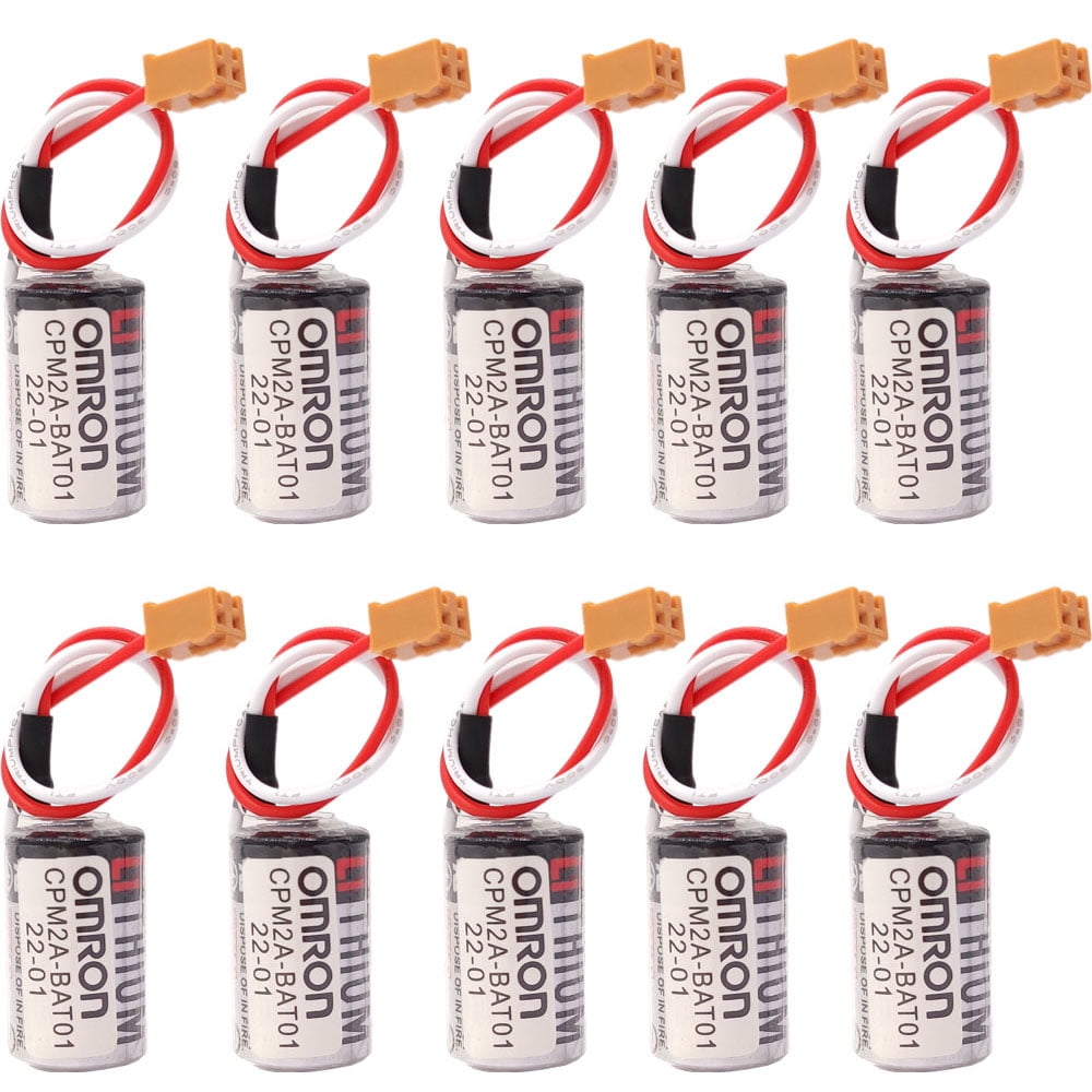 10 Pack ER3V 3.6V CPM2A-BAT01 PLC Battery for CPM2A-BAT01 CPM2A CQM1H ...
