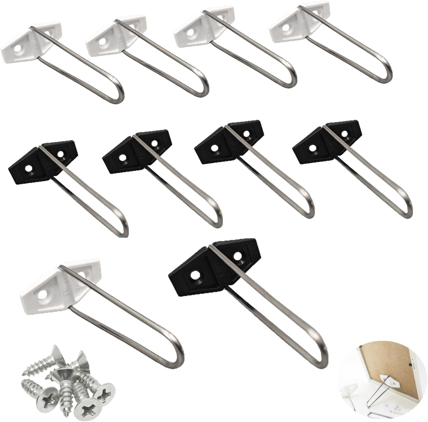 10 Pack Easel Back Replacement Picture Frame Easel Back Stand with ...